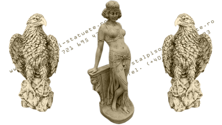 Stâlpișori și statuete din beton pentru curte și grădină