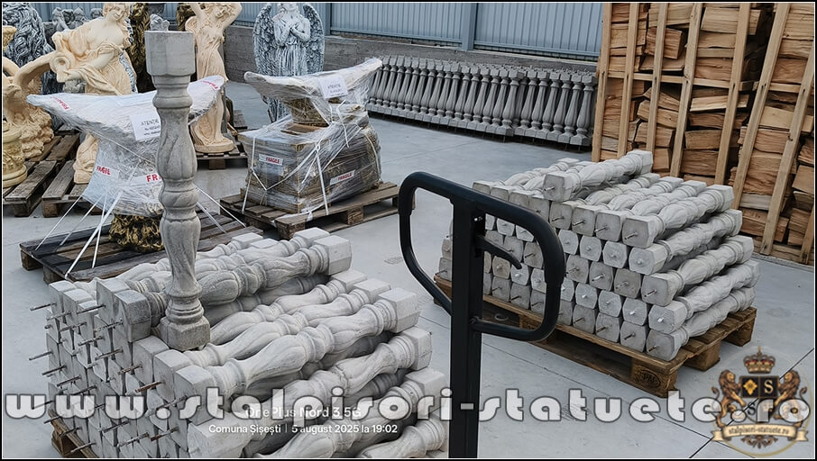 Stâlpișori, baluștri, popici, mosoare, din beton, model B5 ...