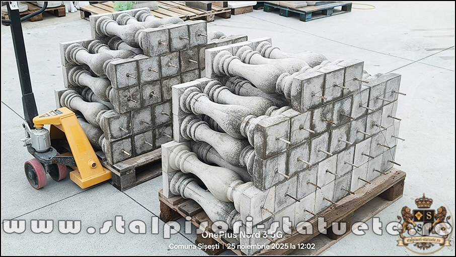 Stâlpișori, baluștri, popici, mosoare, model B9. | stâlpișori și statuete